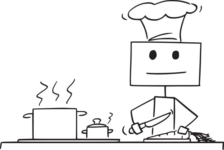 Stickman Cook Vector Images (over 140)