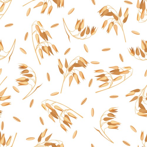 Oatmeal Pattern - Seamless – Royalty-Free Vector | VectorStock