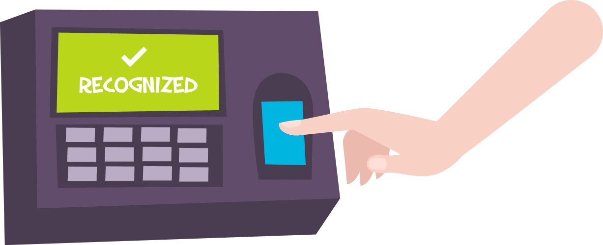 Biometric authentication icon Royalty Free Vector Image Biometric authentication icon Royalty Free Vector Image
