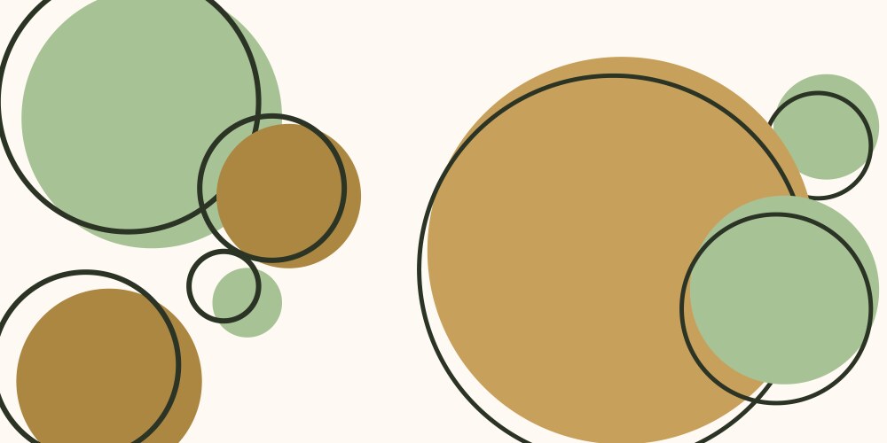 Seamless round pattern background with shapes Vector Image