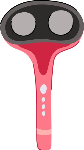 Pain neck massage cartoon Royalty Free Vector Image