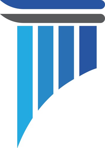 Isolated Pillar Icon Logo Royalty Free Vector Image
