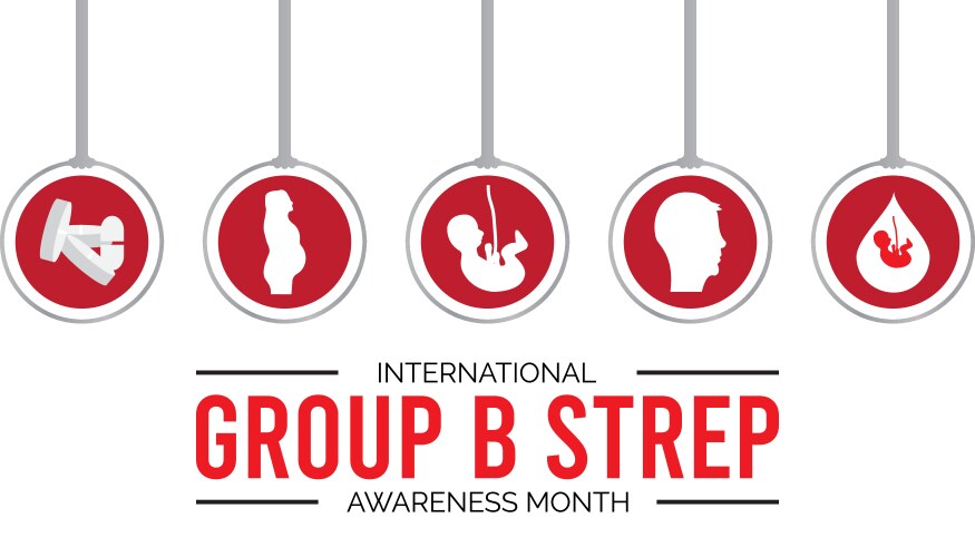 International group b strep awareness month Vector Image