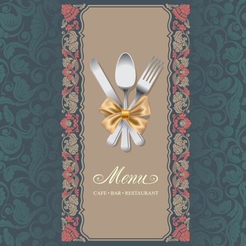 Elegant Menu Backdrop Royalty Free Vector Image