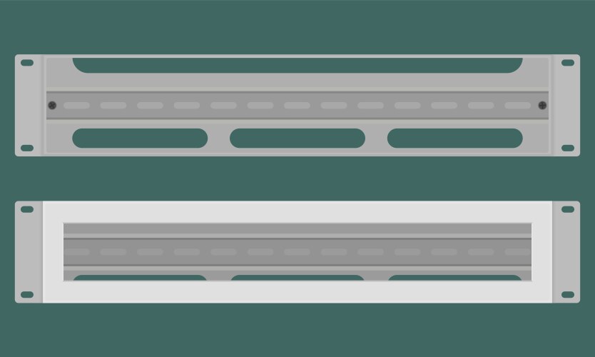 Din rail mount electric controller Royalty Free Vector Image