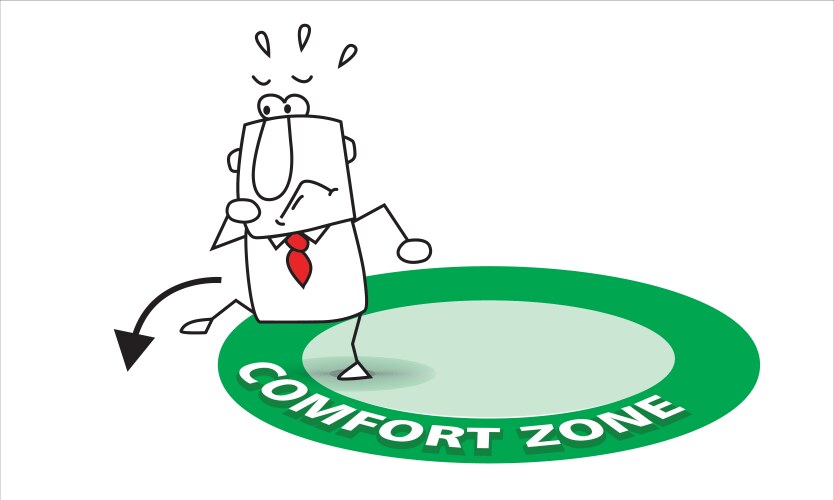 Woman draws comfort zone around herself to get rid