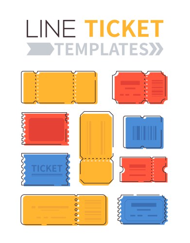 Ticket Shape Vector Images (over 6,800)