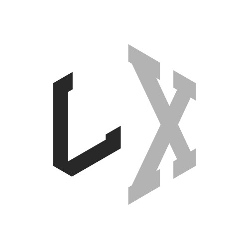 Modern letter lx logo for corporate business Vector Image