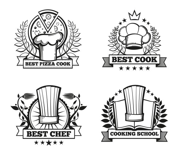 Elements for vintage graduation labels badges Vector Image