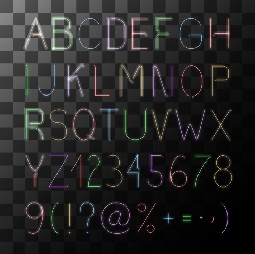 Neon Alphabet Vector Images (over 48,000)