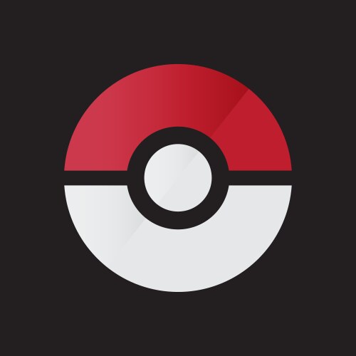 Poke ball icon from pokemon Royalty Free Vector Image