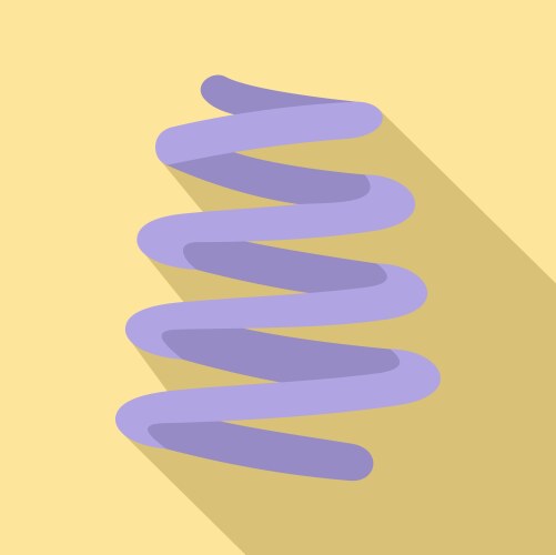 Grey coil spring icon cartoon style Royalty Free Vector