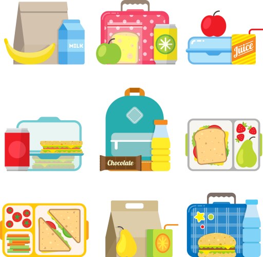 Lunchbox Cartoon Vector Images (over 1,100)