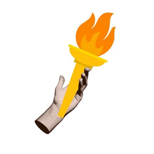 Hand Holding a Torch Vector Images (over 580)