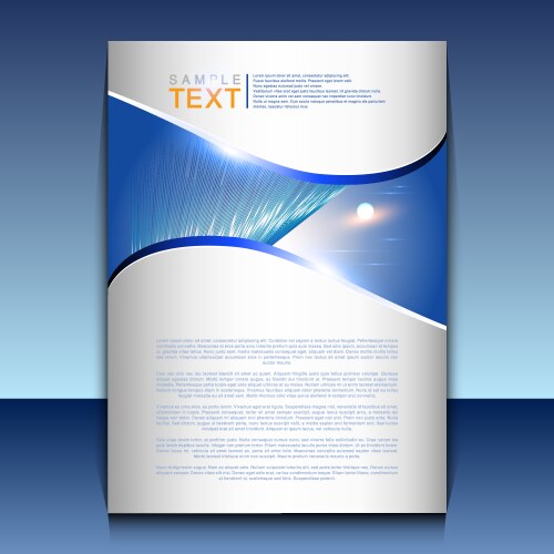 Abstract border brochure design and place for text