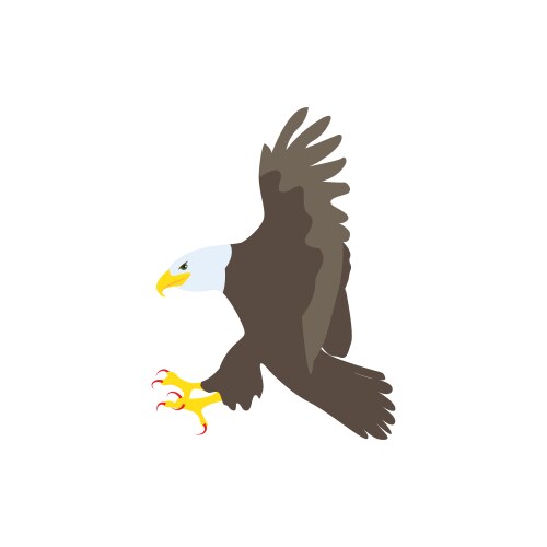 Attacking eagle Vector Images & Graphics for Commercial Use | VectorStock