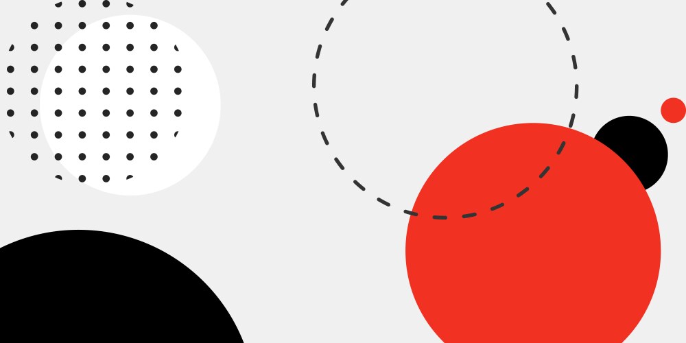 Seamless round pattern background with shapes Vector Image