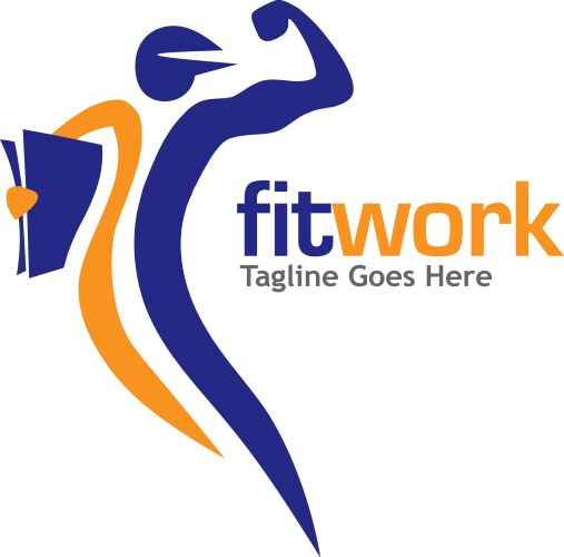 Fitness women logo template Royalty Free Vector Image