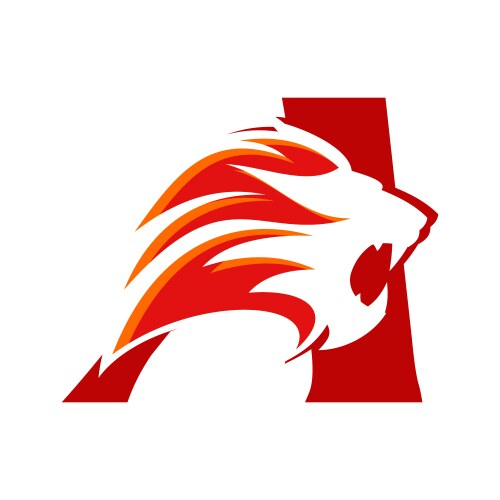 Red lion logo Royalty Free Vector Image - VectorStock