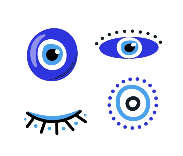 Greek Blue Evil Eye Turkish Traditional Vector Images (over 730)