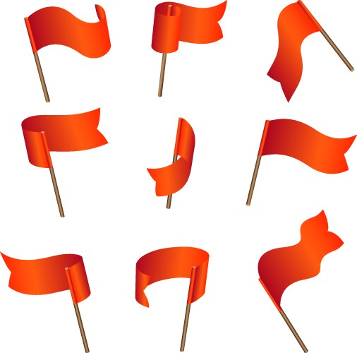 Colombia Flag Set Royalty Free Vector Image Vectorstock
