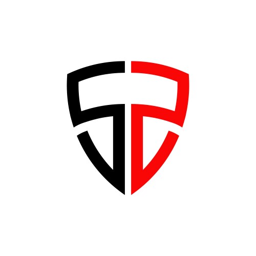 Abstract cyber security logo design dot circle Vector Image