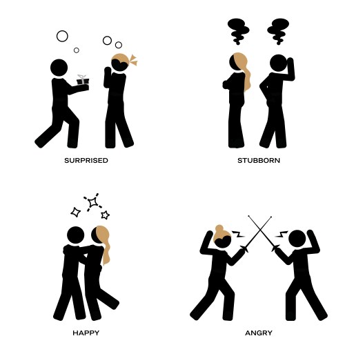 Bad memory or early signs dementia Royalty Free Vector Image