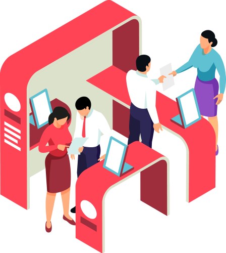 Autograph session booth composition Royalty Free Vector