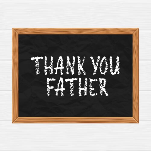 Cartoon banner thank you sign design Royalty Free Vector