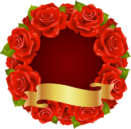 Red rose design elements Royalty Free Vector Image