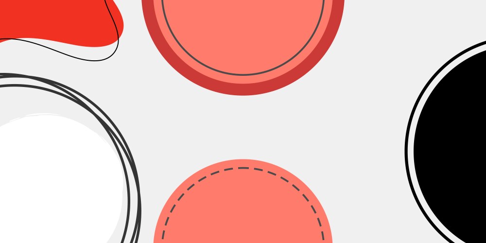 Seamless round pattern background with shapes Vector Image