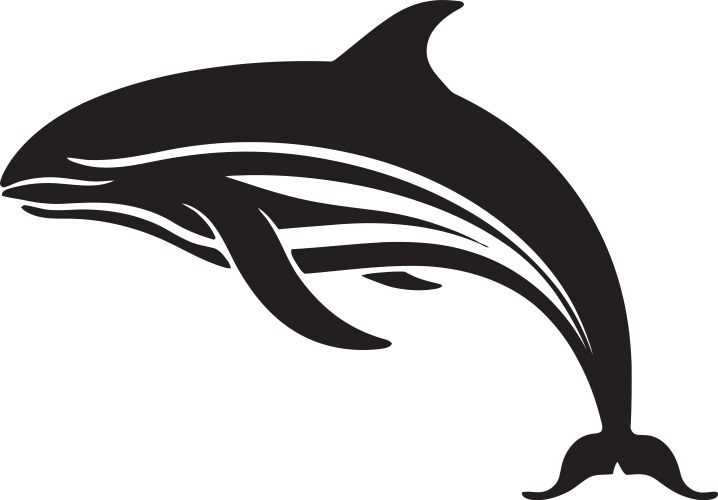 Ocean oracle iconic whale design whalescape Vector Image