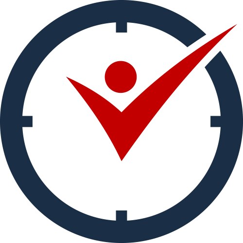 Wheel time logo icon design Royalty Free Vector Image