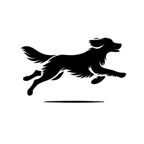 Running Dog Silhouette Vector Images (over 3,400)