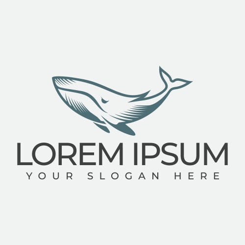 Killer whale logo Royalty Free Vector Image - VectorStock