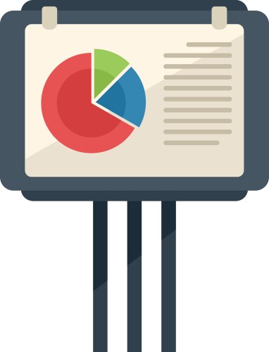 Banner information icon simple paper chart Vector Image