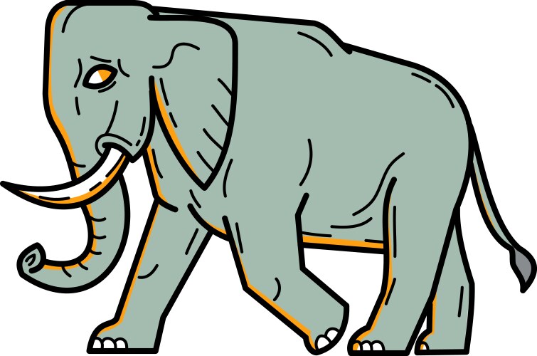 African Animals Line Drawing Vector Images (over 6,400)