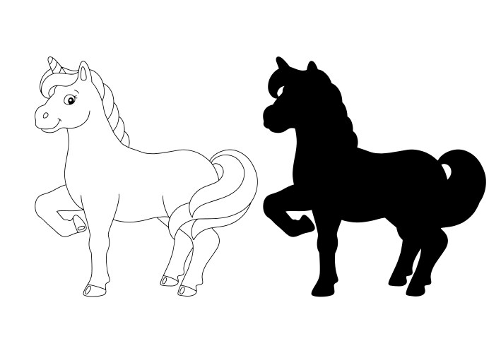 Black and White Unicorn Clipart Vector Images (over 1,300)