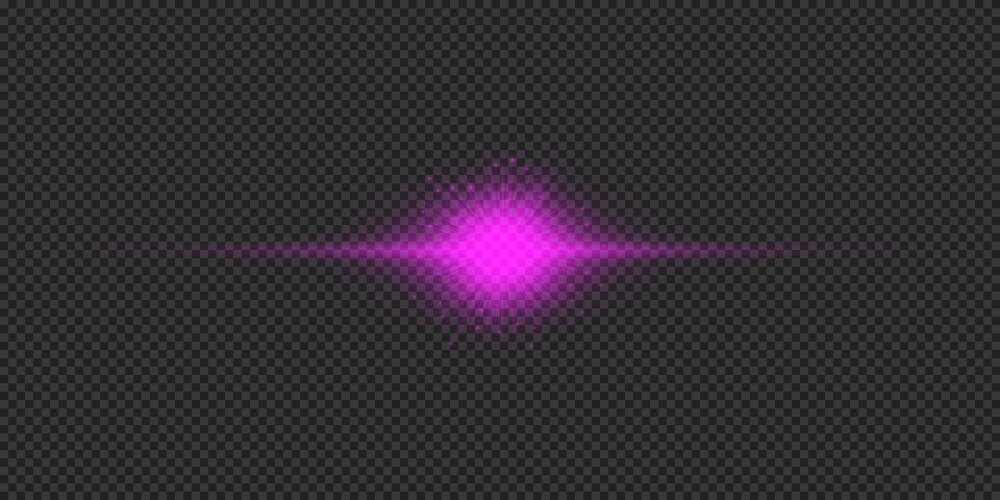 Purple horizontal light effect of lens flares Vector Image