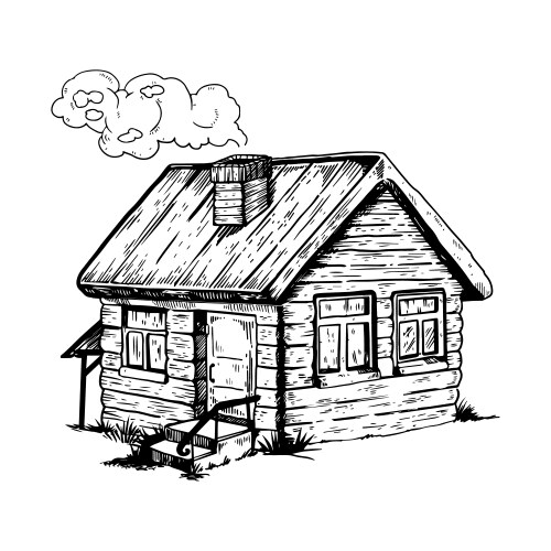 House Black and White Cartoon Vector Images (over 58,000)