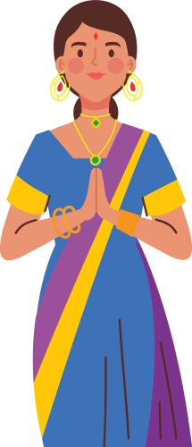 Hindu Namaste Vector Images (over 200)