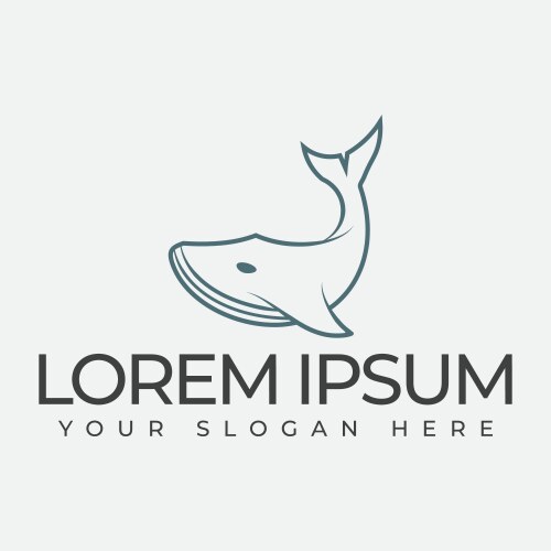 Killer whale logo Royalty Free Vector Image - VectorStock