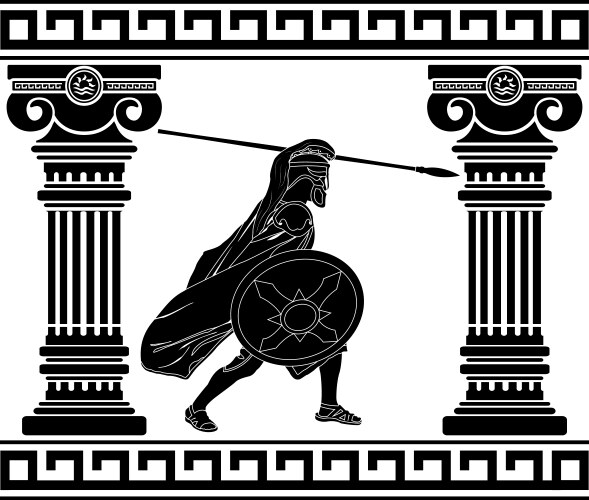 Black and White Greek Gods Vector Images (over 6,200)
