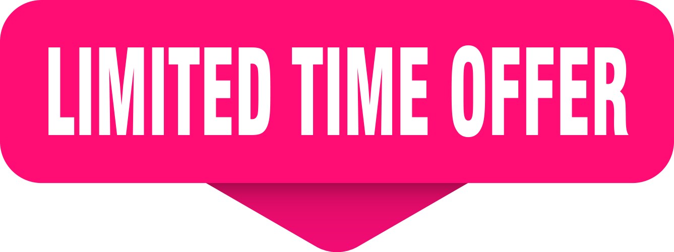 Limited time offer sticker Royalty Free Vector Image