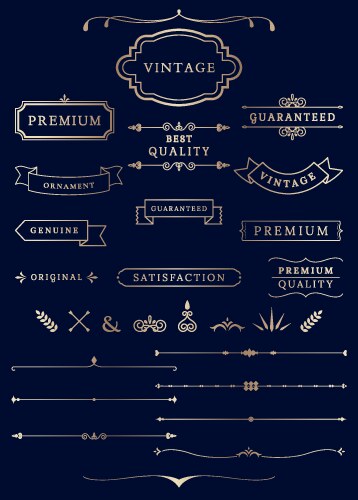 Vintage website banners templates Royalty Free Vector Image
