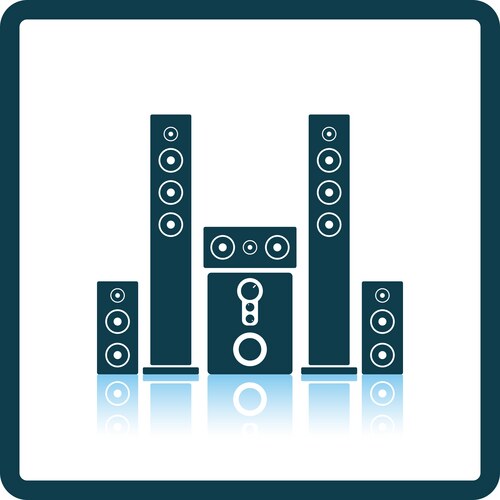Television and audio system Royalty Free Vector Image