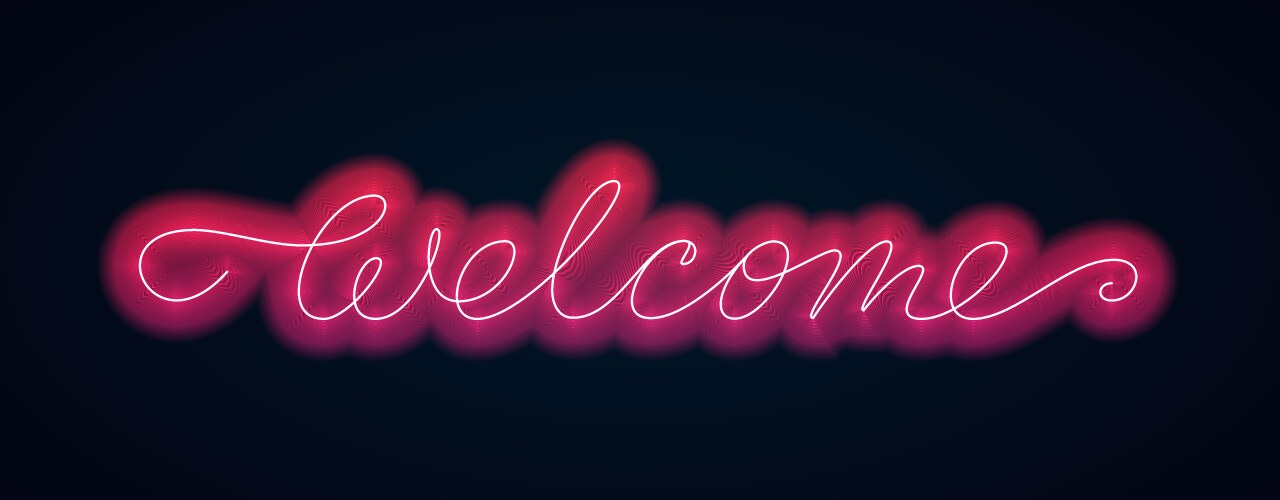 Welcome banner with colorful leaves Royalty Free Vector