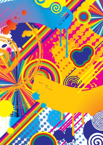 Abstract graffiti characters Royalty Free Vector Image