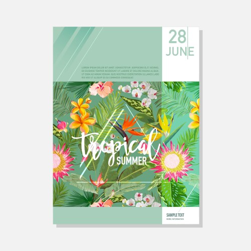 Brochure template layout design Royalty Free Vector Image
