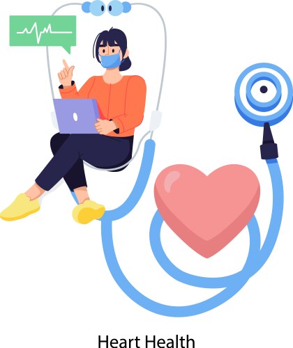 Heart compression Royalty Free Vector Image - VectorStock